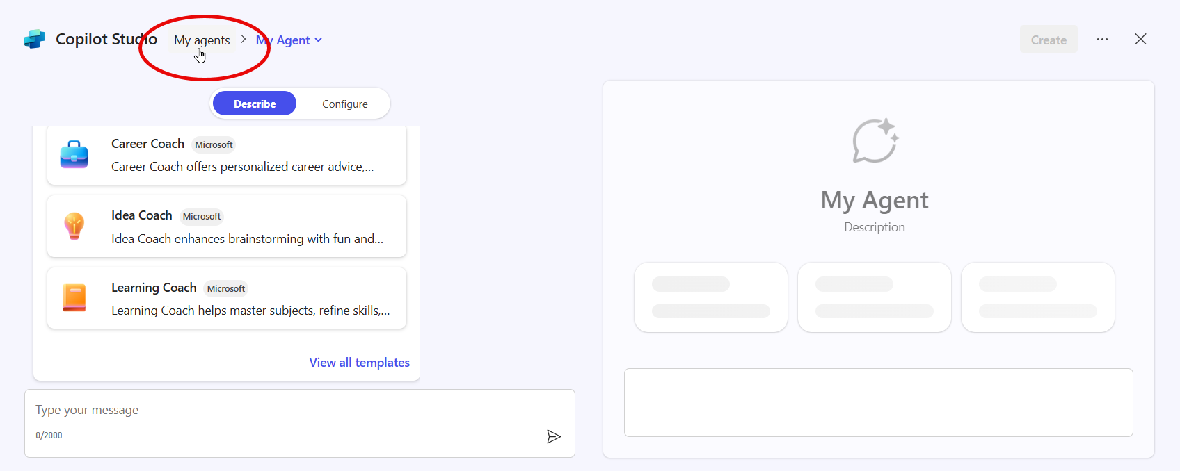 How to create a Copilot agent | Center for Teaching Excellence